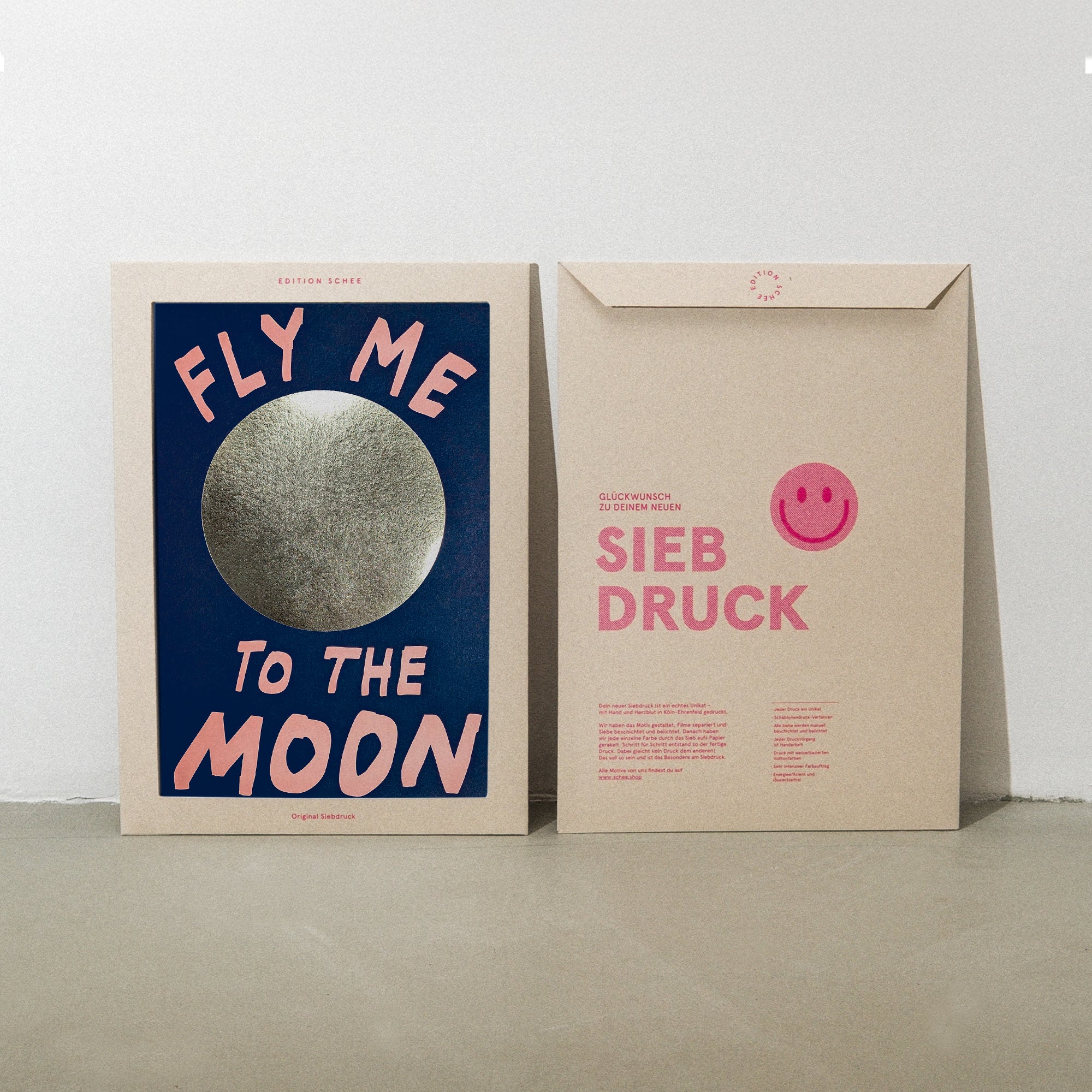 Fly me to the Moon (A3) | Edition SCHEE | Siebdruck